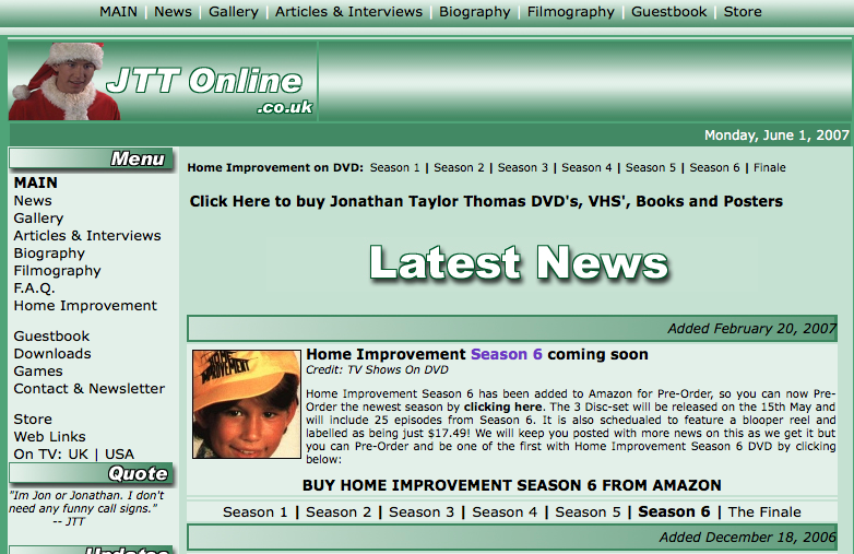 Re-launch of JTTOnline as part of the JTT Archive - JTTArchive.Net